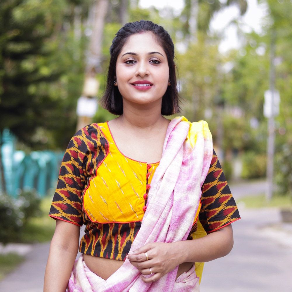 Ikkat blouse designs | Ikat blouse designs | Wear with saree
