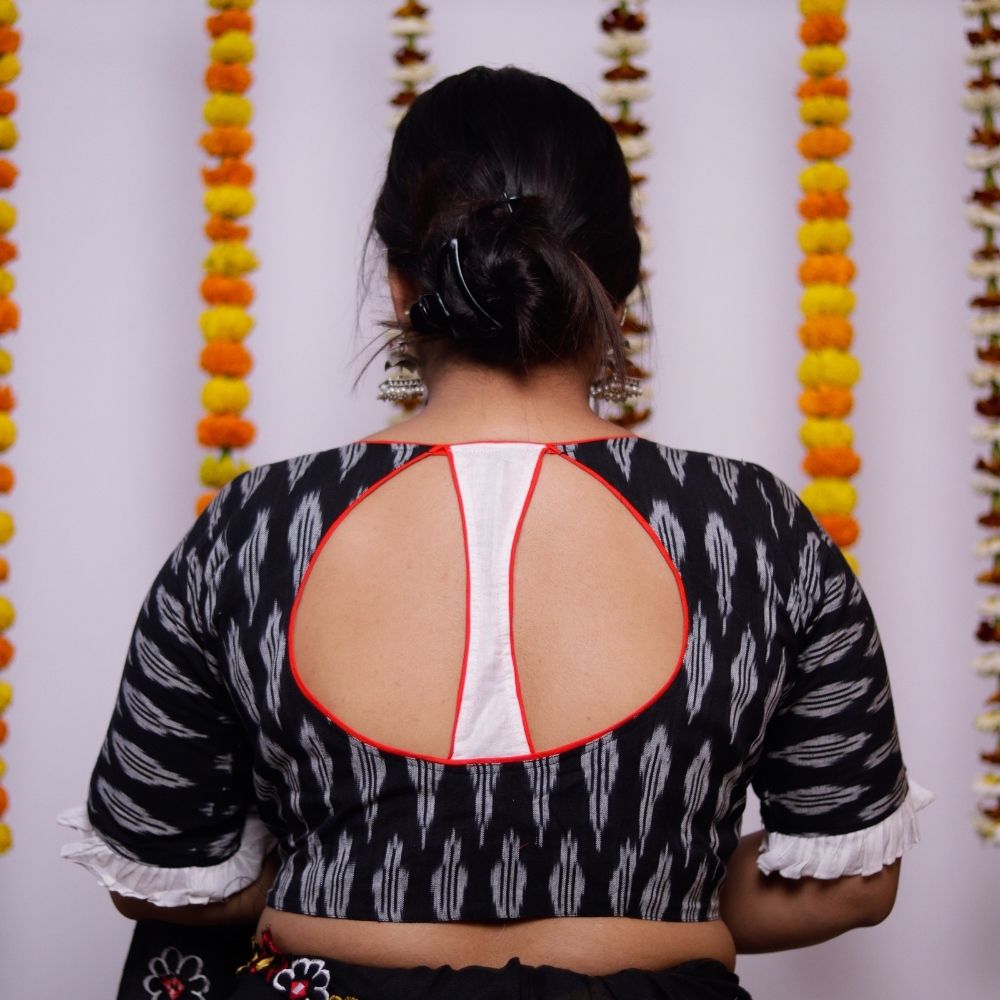 Ikkat blouse designs | Ikat blouse designs | Wear with saree