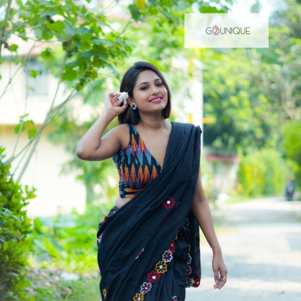 Ikkat blouse designs | Ikat blouse designs | Wear with saree