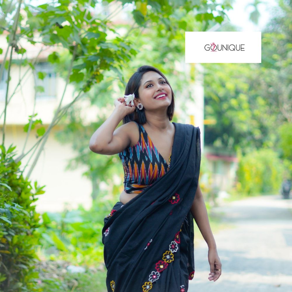 Ikkat blouse designs | Ikat blouse designs | Wear with saree