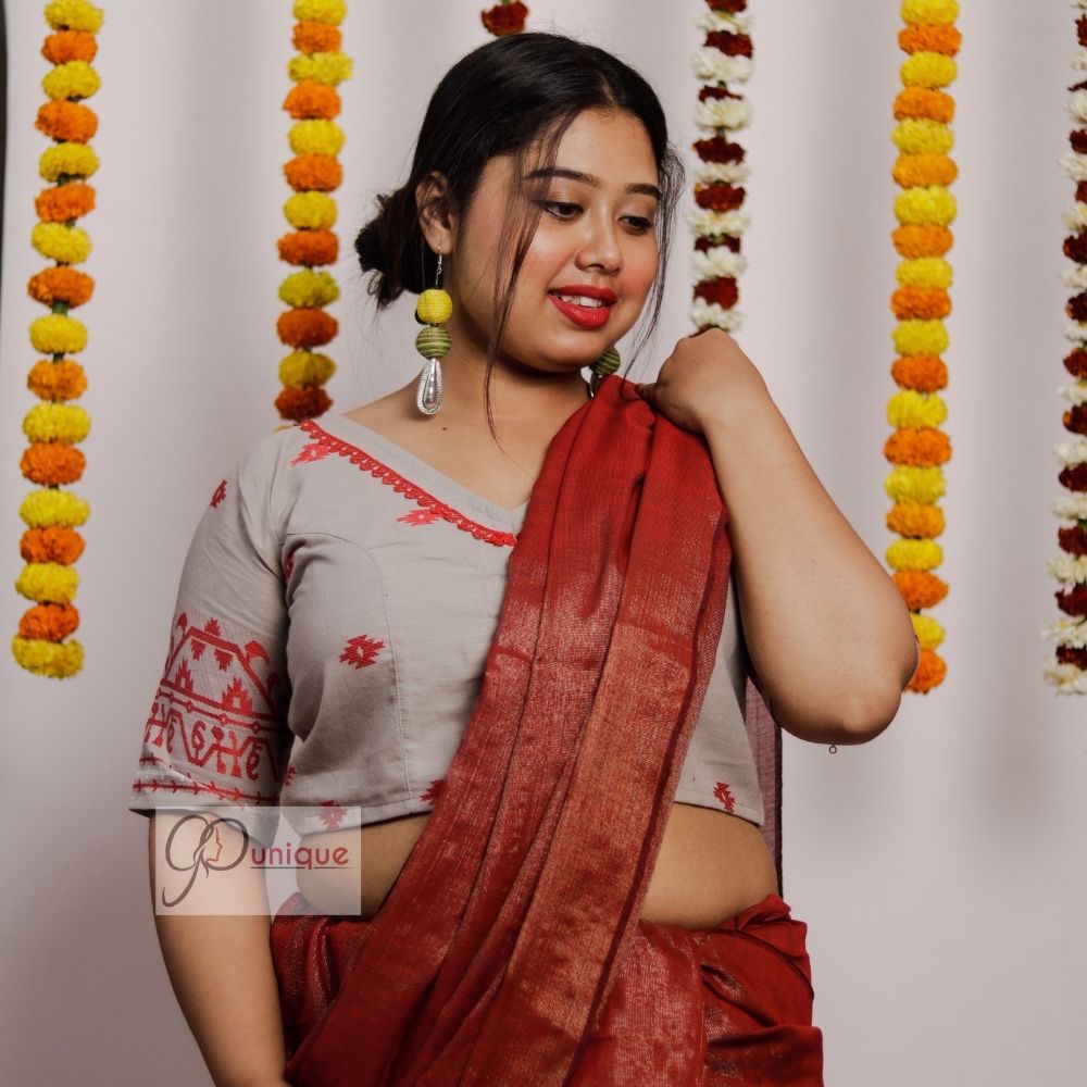 Dhakai Jamdani blouse | GoUnique